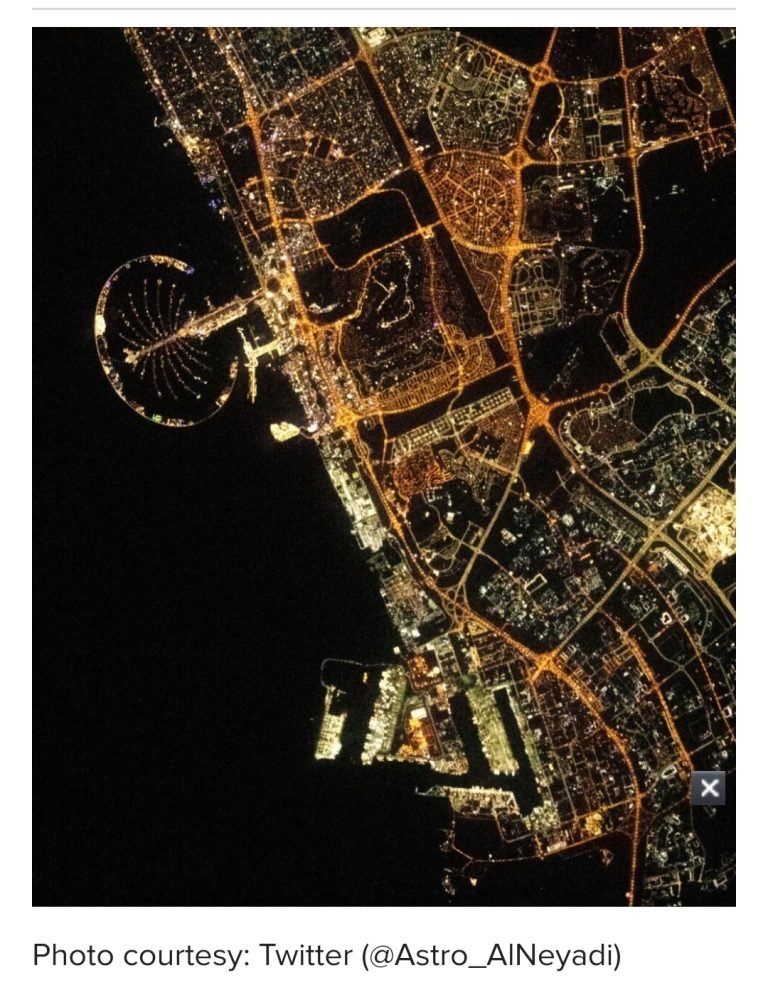How Dubai looks from Space-UAE Astronaut shares Dubai photos from Space ...